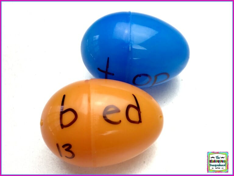 Word Work With Plastic Eggs – The Kindergarten Smorgasboard
