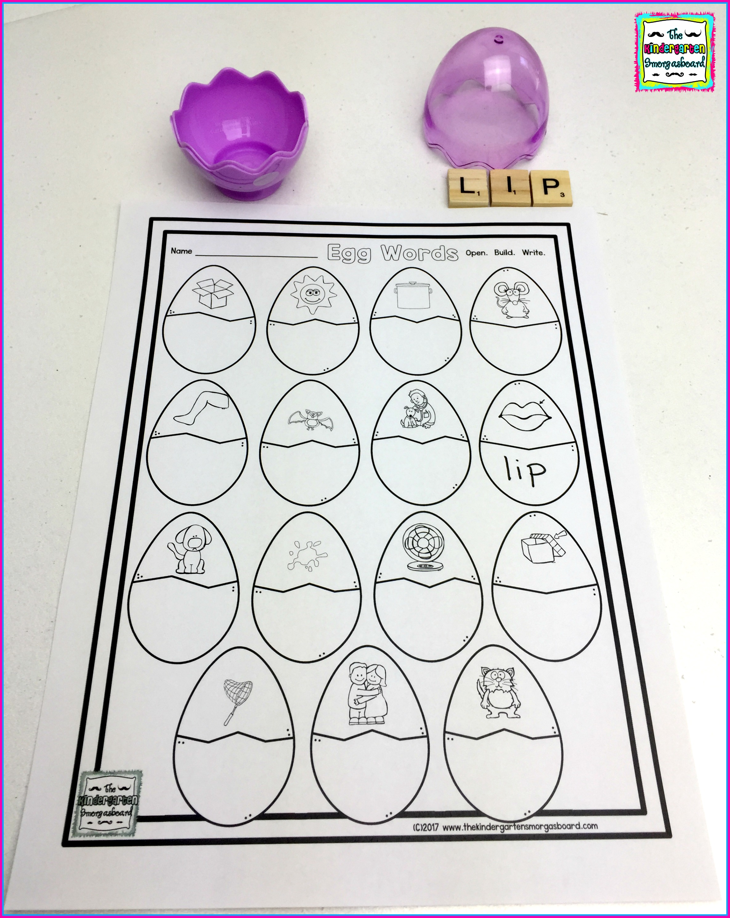 plastic egg cvc words – The Kindergarten Smorgasboard