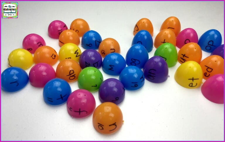 Word Work With Plastic Eggs – The Kindergarten Smorgasboard