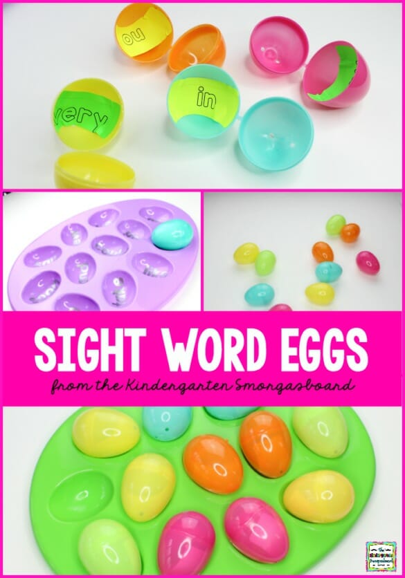 Sight Word Eggs – The Kindergarten Smorgasboard