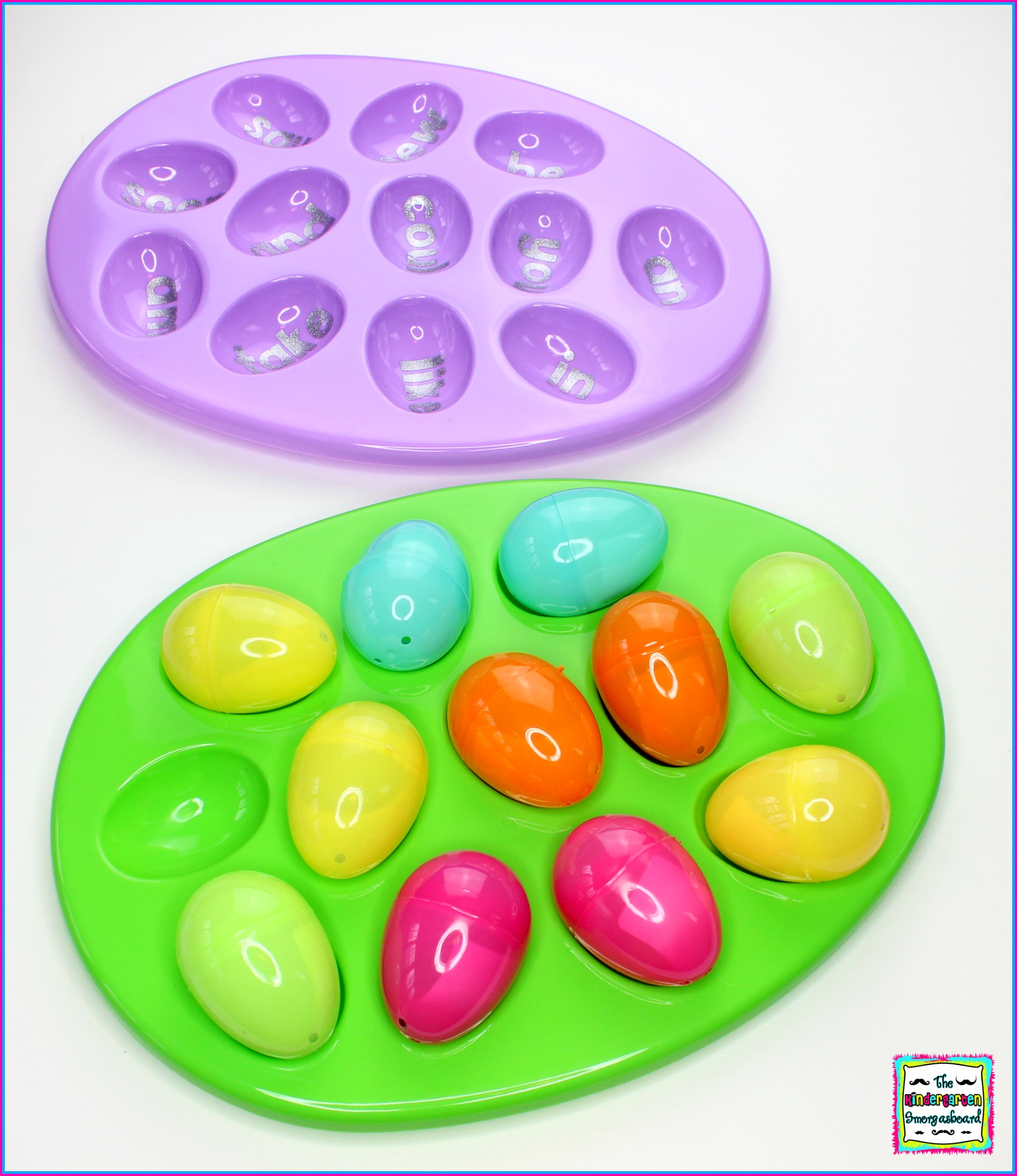 sight word eggs in trays – The Kindergarten Smorgasboard