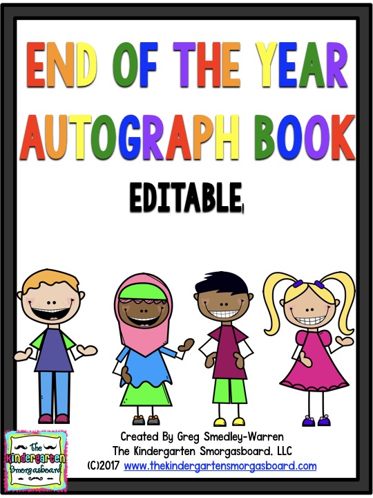 editable autograph book.001 – The Kindergarten Smorgasboard