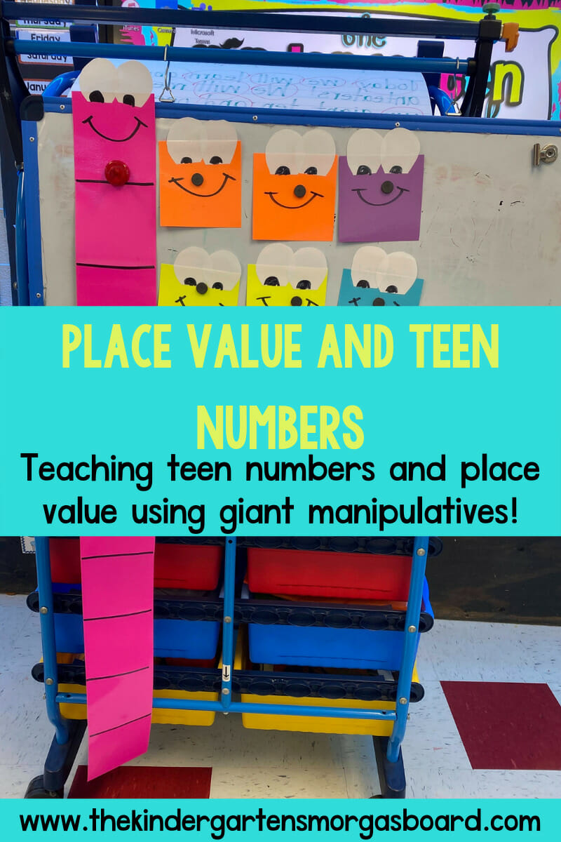 Place Value And Teen Numbers: Giant Tens And Ones – The Kindergarten ...