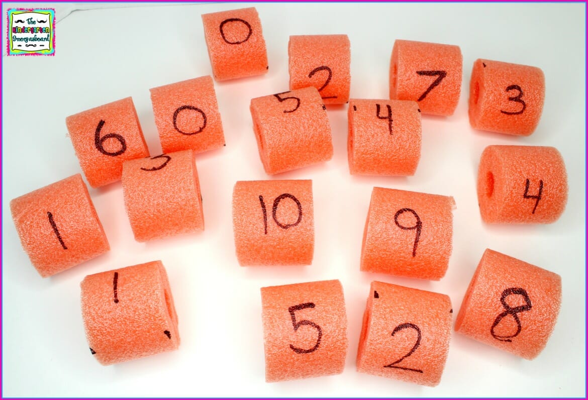 Pool Noodle Math: Add And Subtract – The Kindergarten Smorgasboard