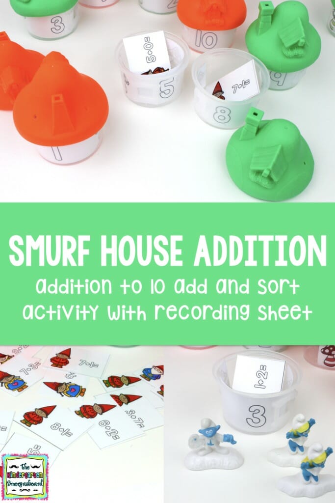 Addition To 10 With Smurf Houses – The Kindergarten Smorgasboard
