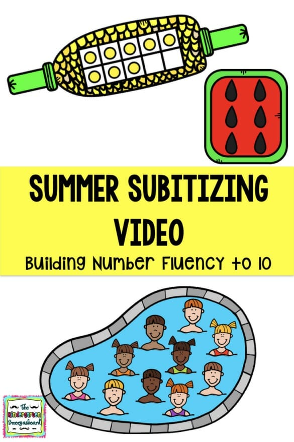 Summer Subitizing Video – The Kindergarten Smorgasboard