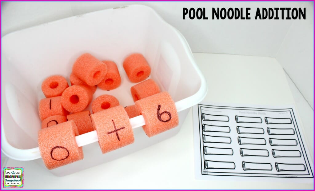 Pool Noodle Math: Add And Subtract – The Kindergarten Smorgasboard