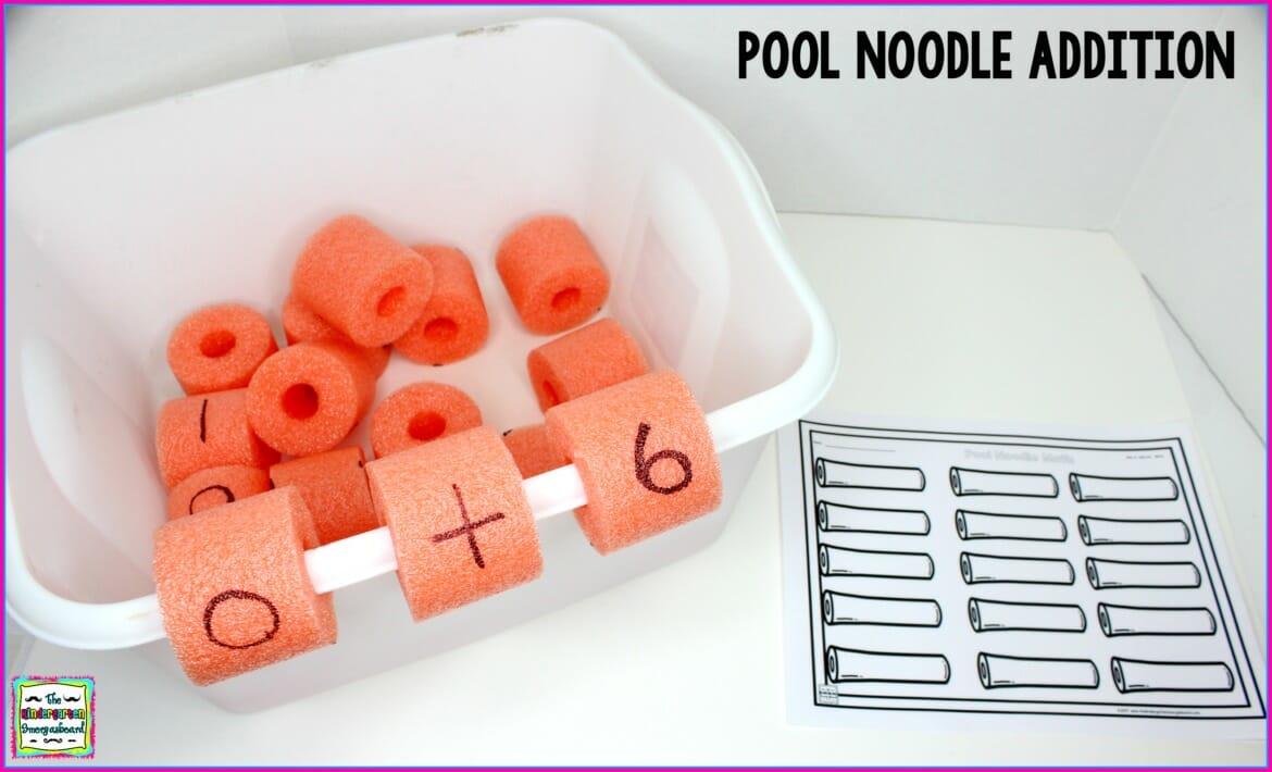 Pool Noodle Math: Add And Subtract – The Kindergarten Smorgasboard