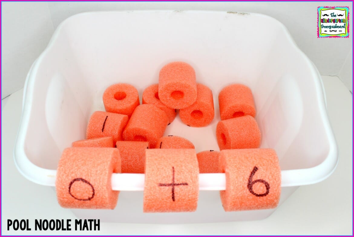Pool Noodle Math: Add And Subtract – The Kindergarten Smorgasboard
