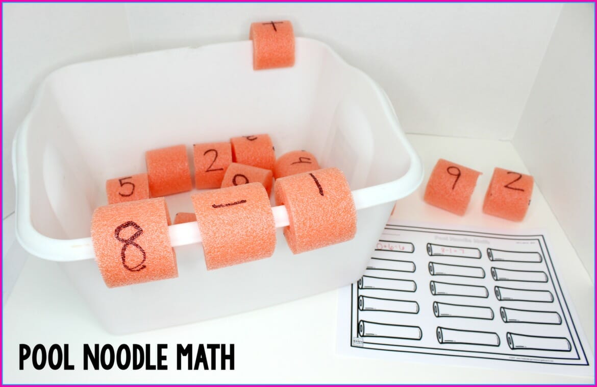 pool noodle math cover – The Kindergarten Smorgasboard
