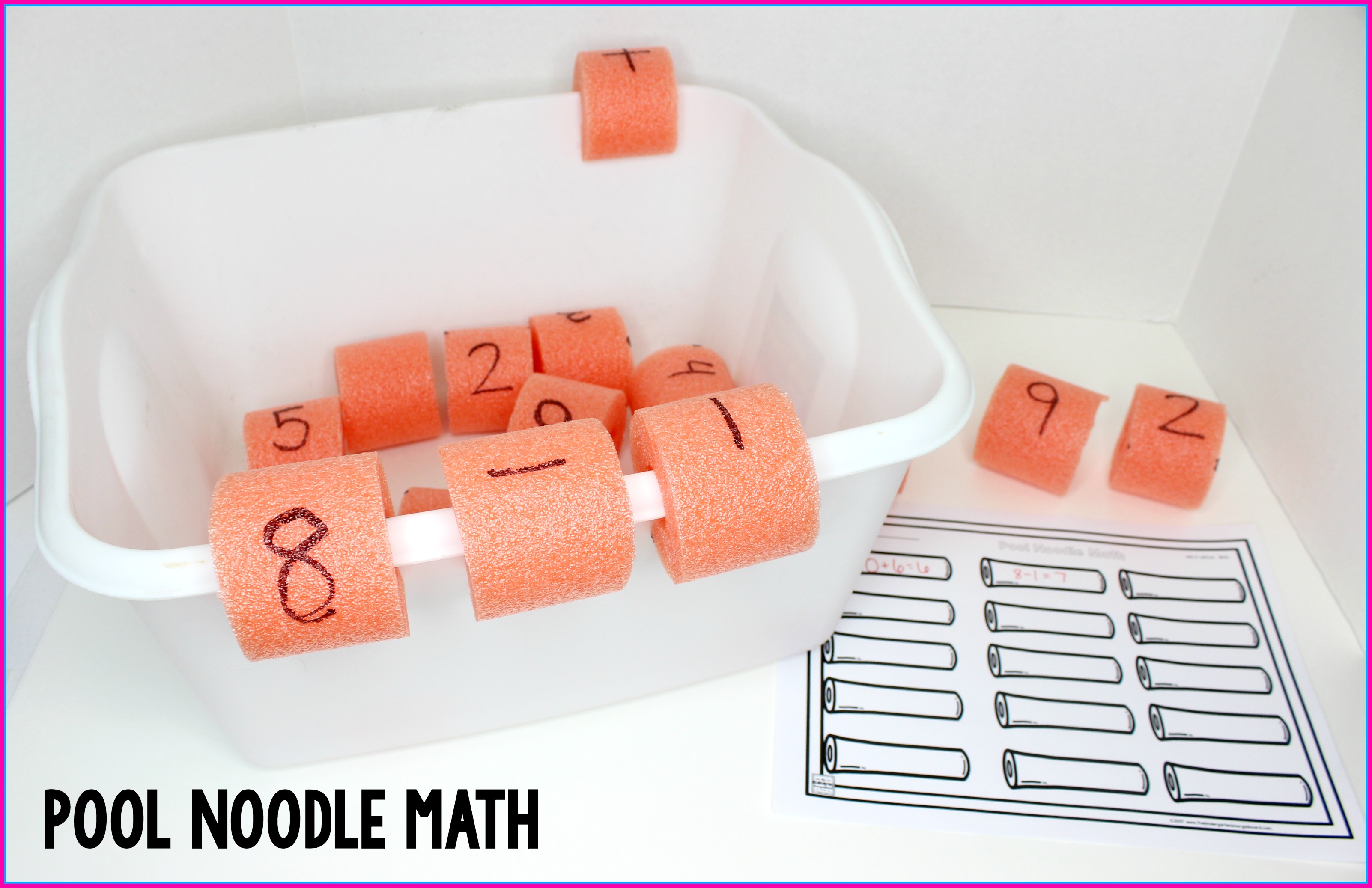 pool noodle math cover – The Kindergarten Smorgasboard