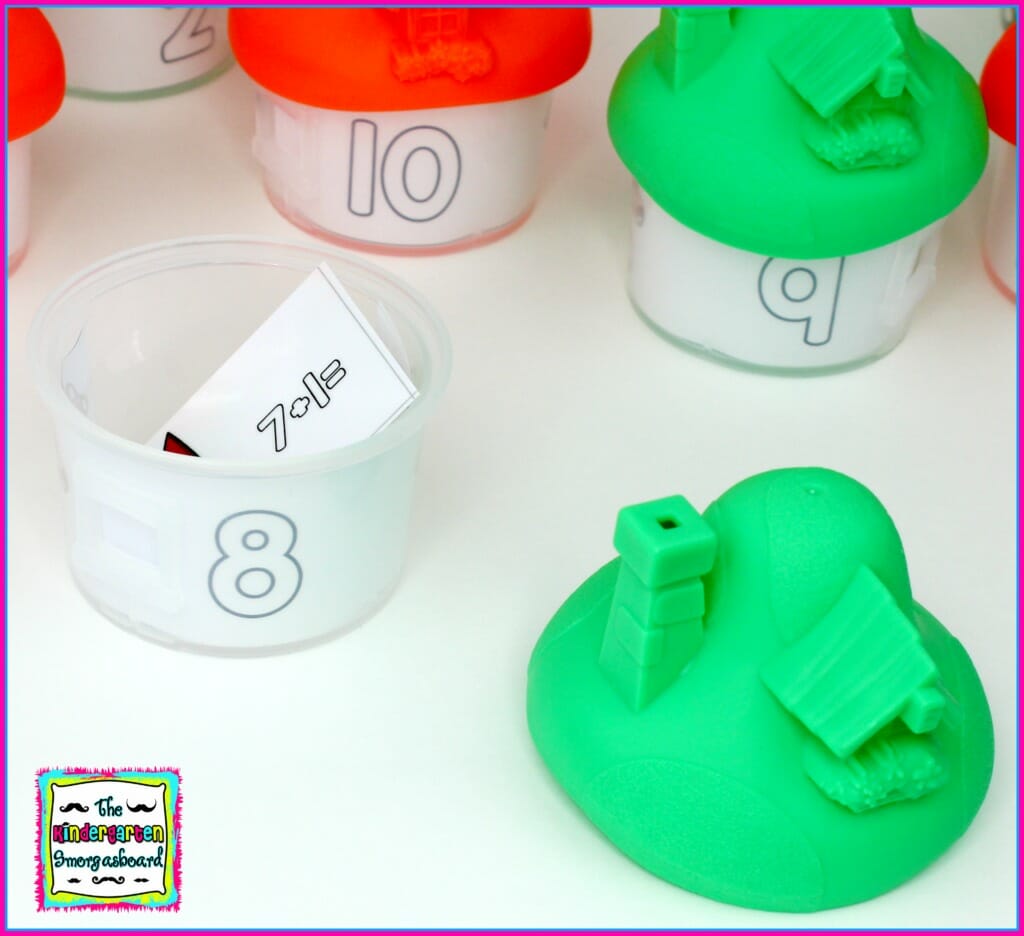 Addition To 10 With Smurf Houses – The Kindergarten Smorgasboard