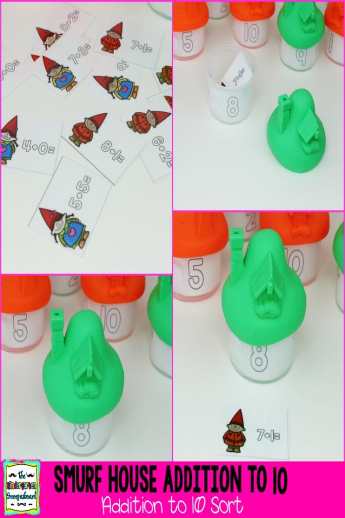 Addition To 10 With Smurf Houses – The Kindergarten Smorgasboard