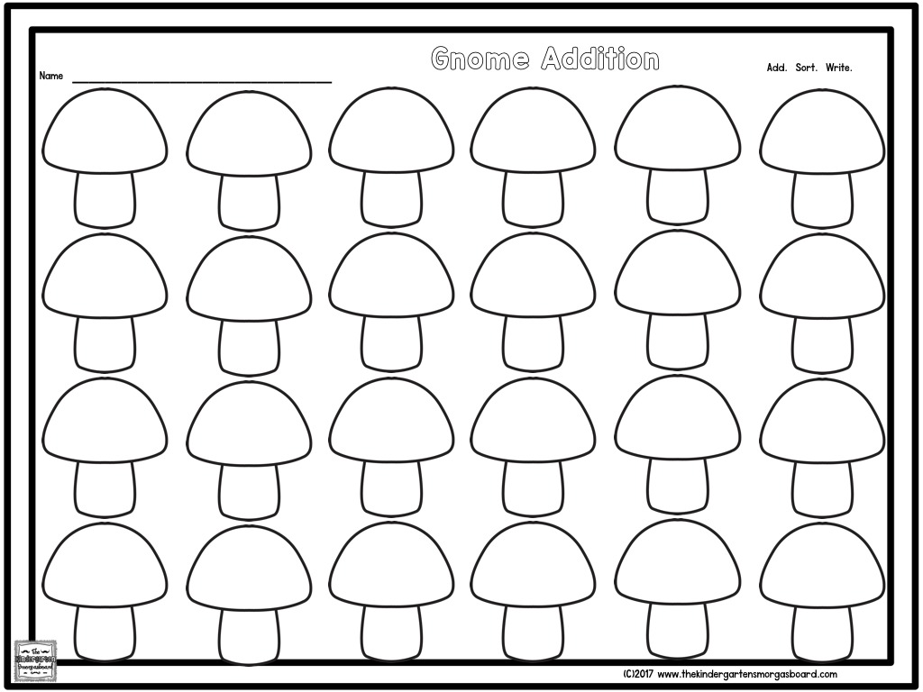 Addition To 10 With Smurf Houses – The Kindergarten Smorgasboard