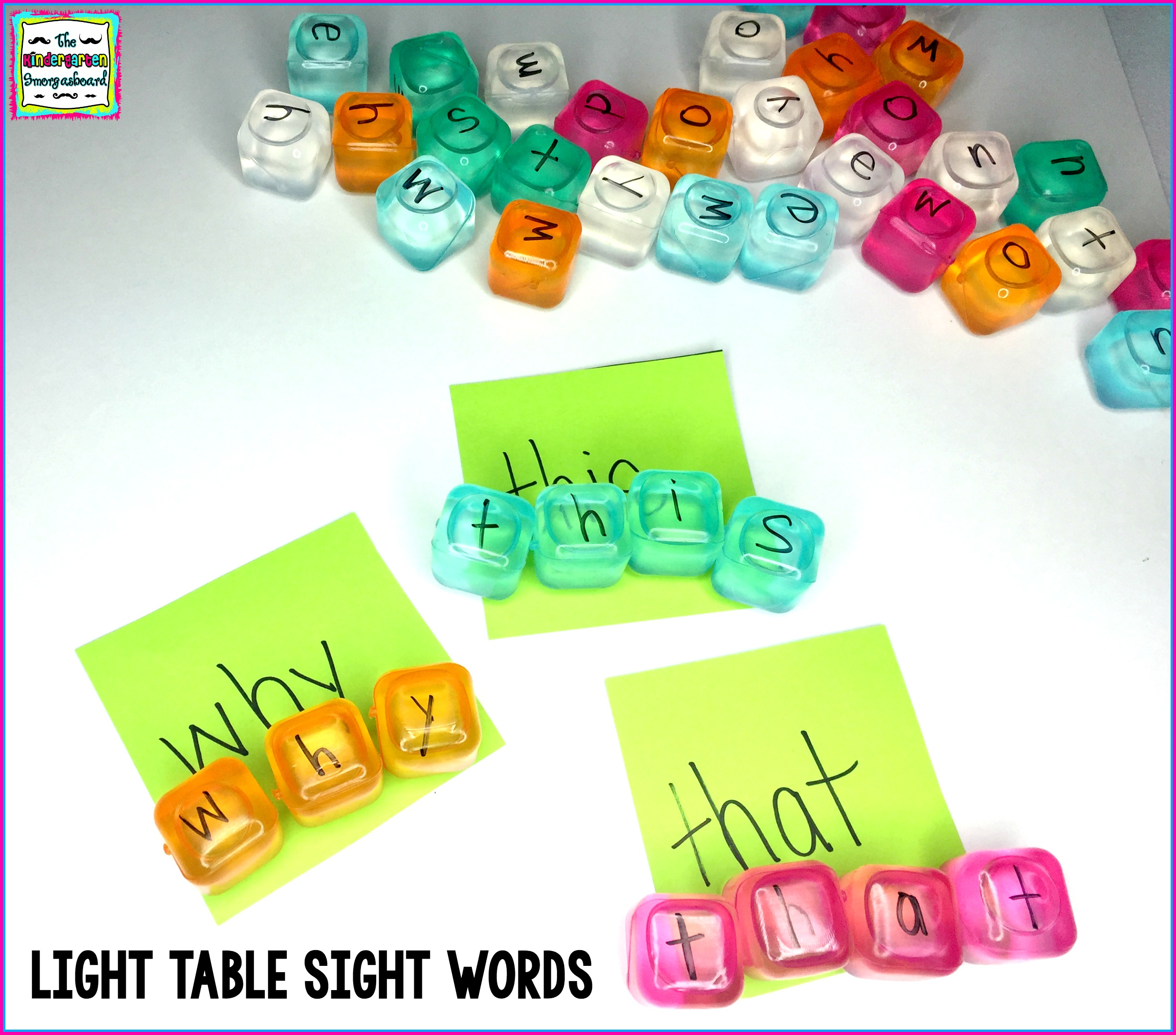 light table sight words – The Kindergarten Smorgasboard