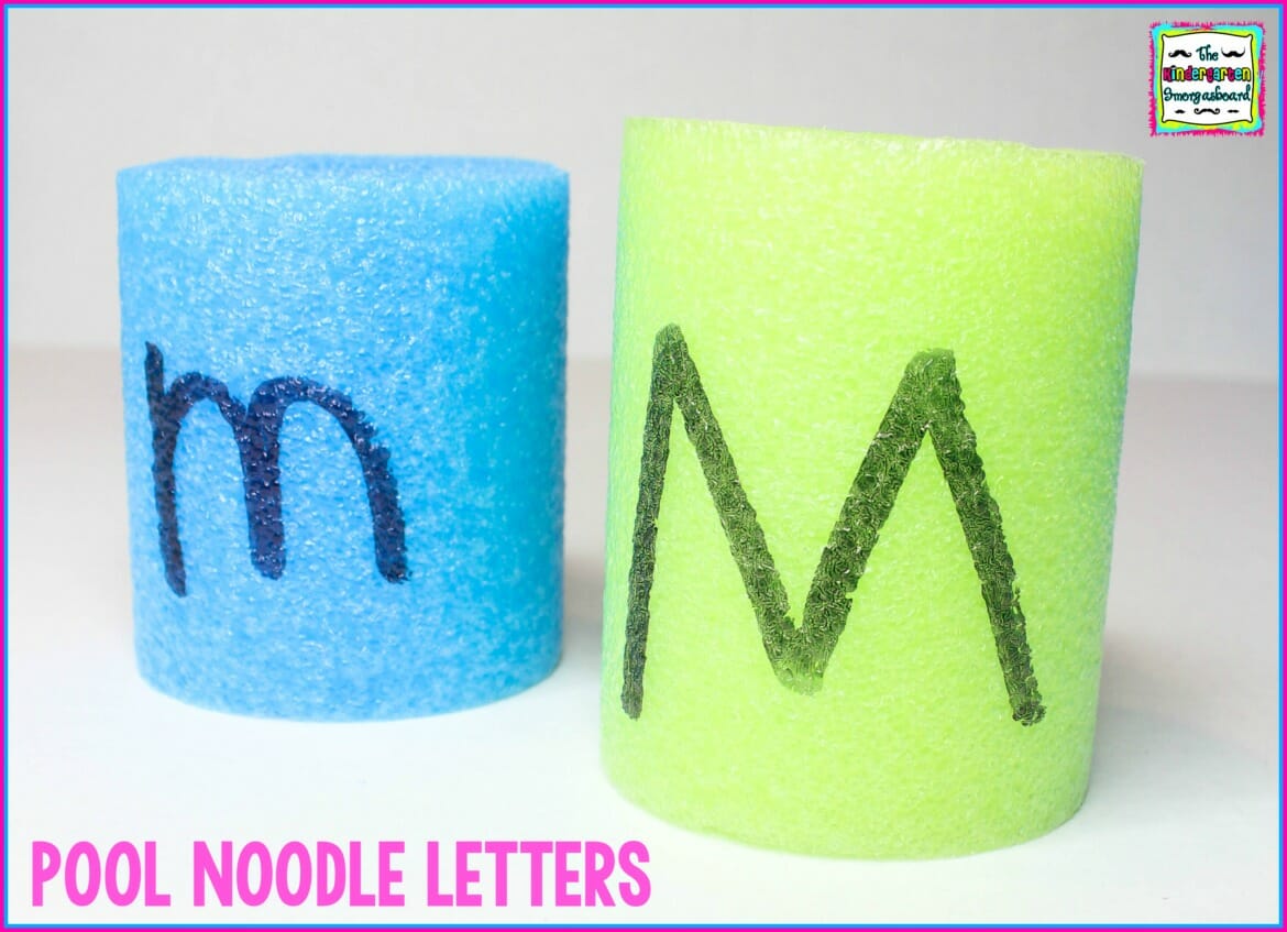 Pool Noodle Letter Activities – The Kindergarten Smorgasboard