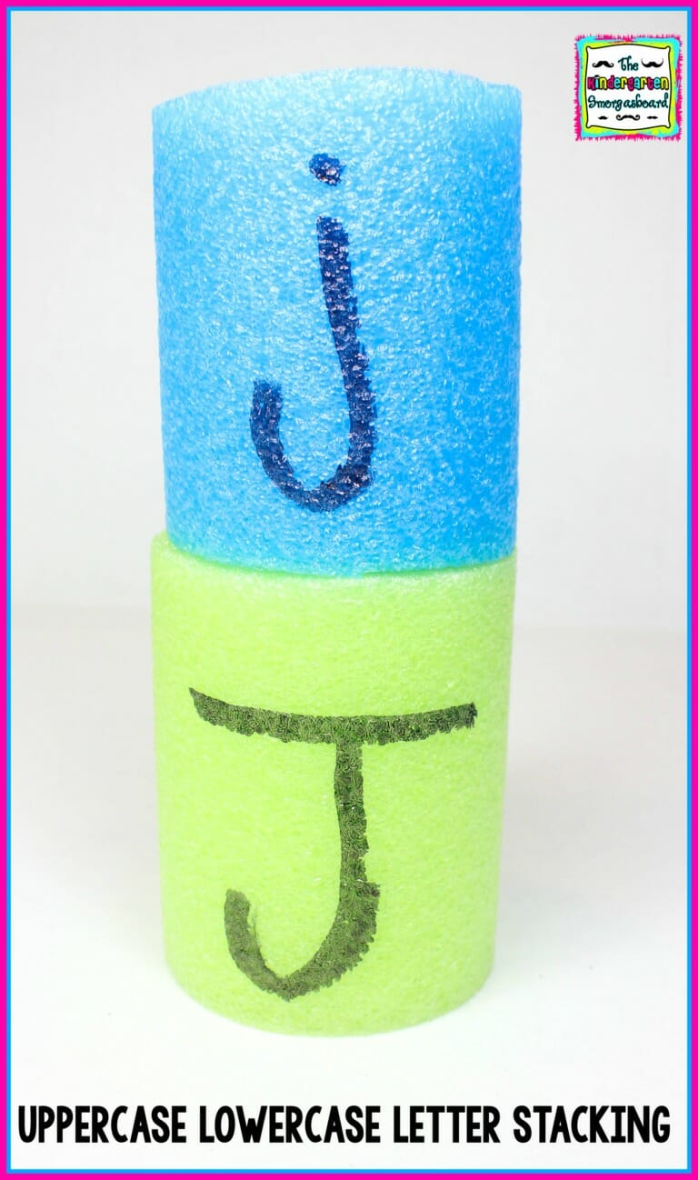 Pool Noodle Letter Activities – The Kindergarten Smorgasboard