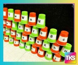 Letter And Sound Recognition: Letter And Sound Stacking Cups | The ...