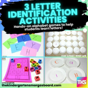 3 Letter Identification Activities – The Kindergarten Smorgasboard