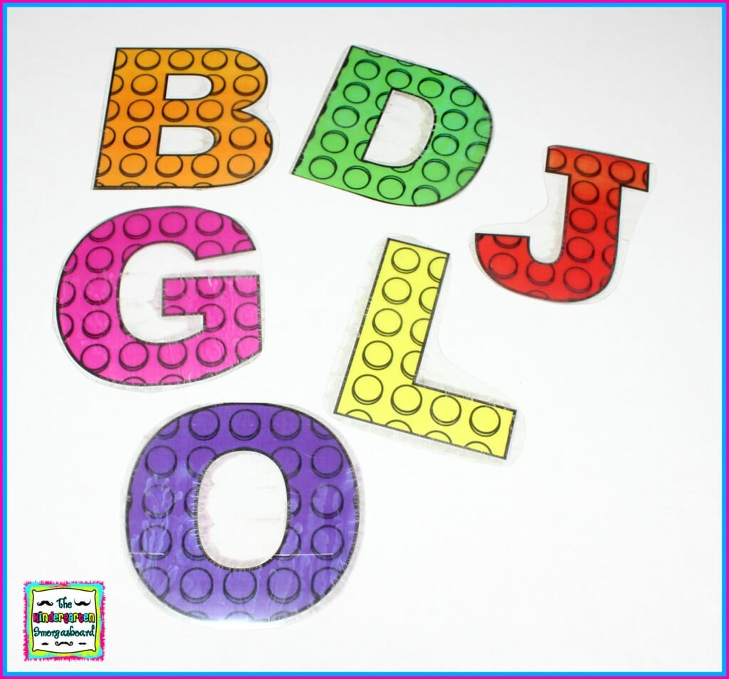 Brick Letters: Letter And Sound Recognition – The Kindergarten Smorgasboard