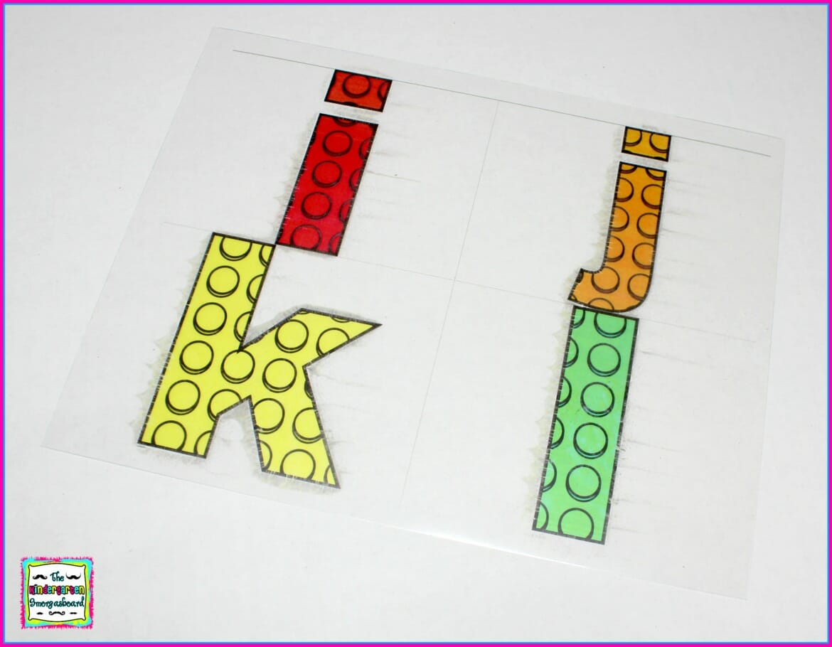 Brick Letters: Letter And Sound Recognition – The Kindergarten Smorgasboard