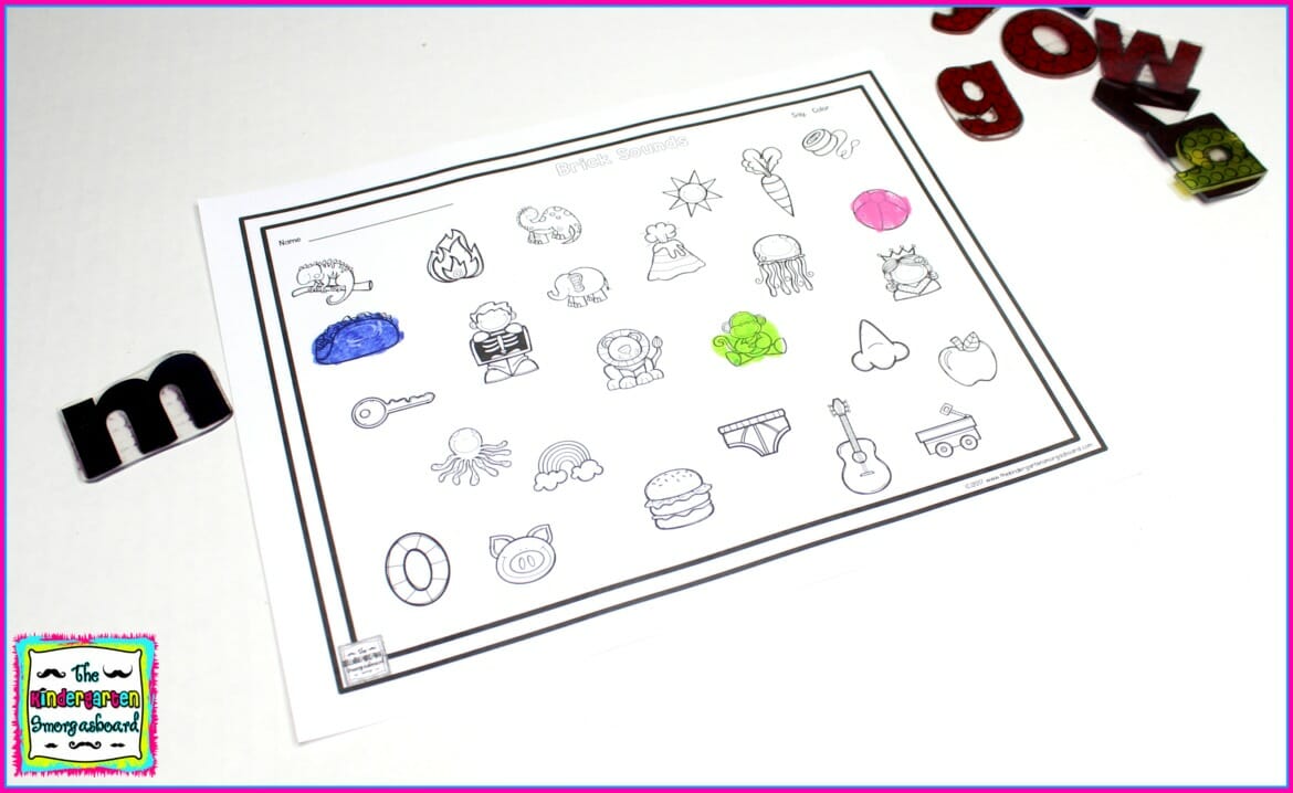 Brick Letters: Letter And Sound Recognition – The Kindergarten Smorgasboard