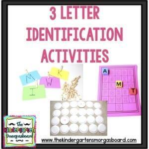 3 Letter Identification Activities – The Kindergarten Smorgasboard