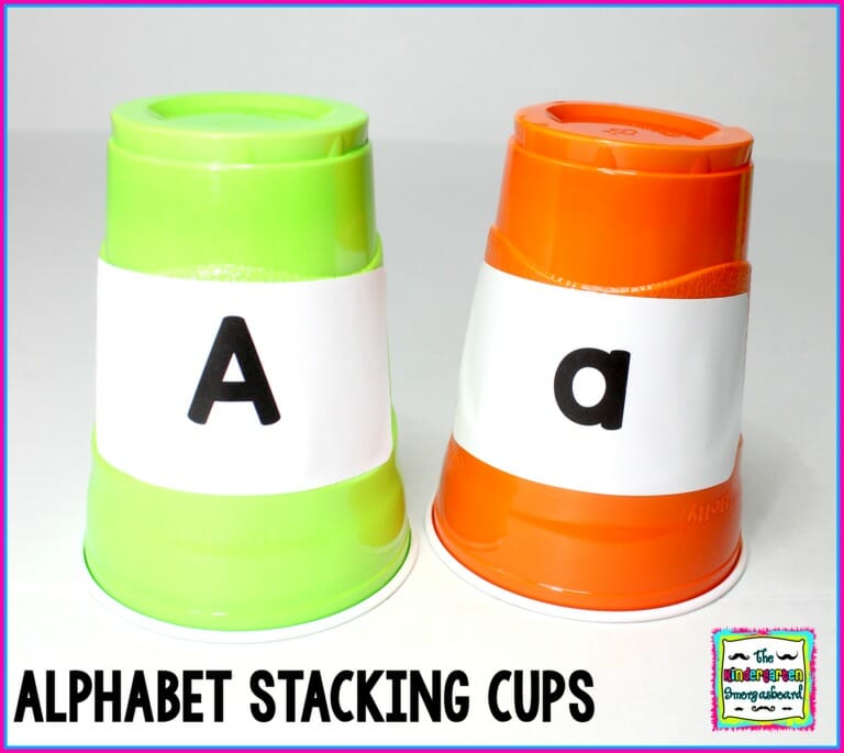 Letter And Sound Recognition: Letter And Sound Stacking Cups – The ...