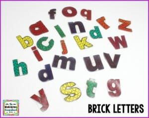 Brick Letters: Letter And Sound Recognition – The Kindergarten Smorgasboard