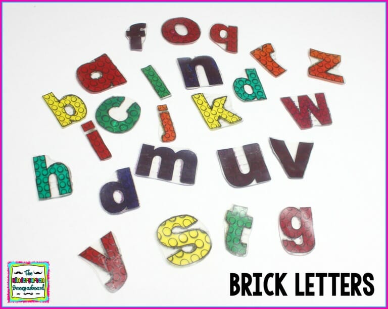 Brick Letters: Letter And Sound Recognition – The Kindergarten Smorgasboard
