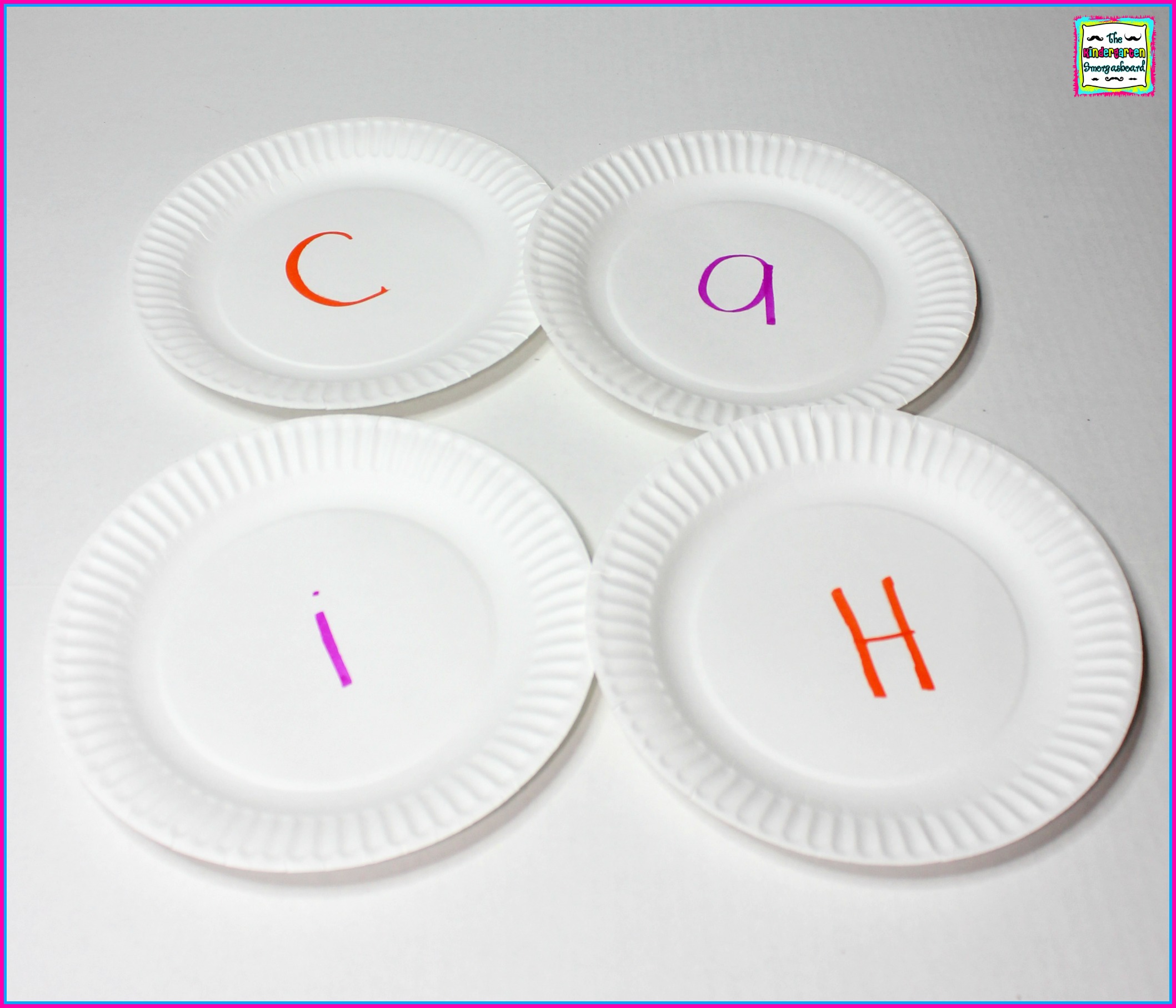 paper plate letters – The Kindergarten Smorgasboard