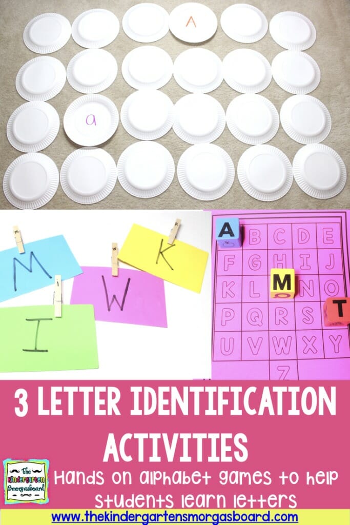 3 Letter Identification Activities – The Kindergarten Smorgasboard