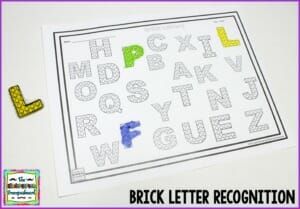 Brick Letters: Letter And Sound Recognition – The Kindergarten Smorgasboard