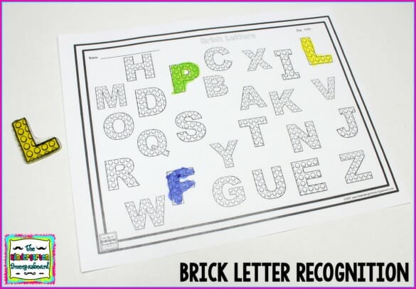 Brick Letters: Letter And Sound Recognition – The Kindergarten Smorgasboard