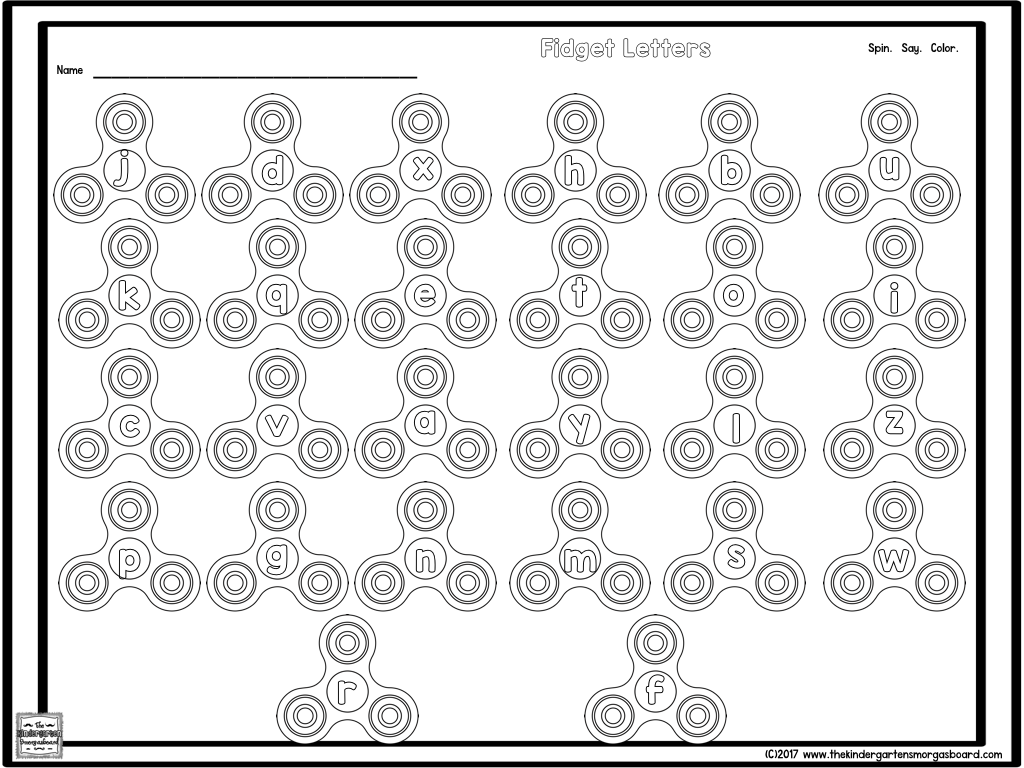 Fidget Spinners Math And Literacy Centers – The Kindergarten Smorgasboard