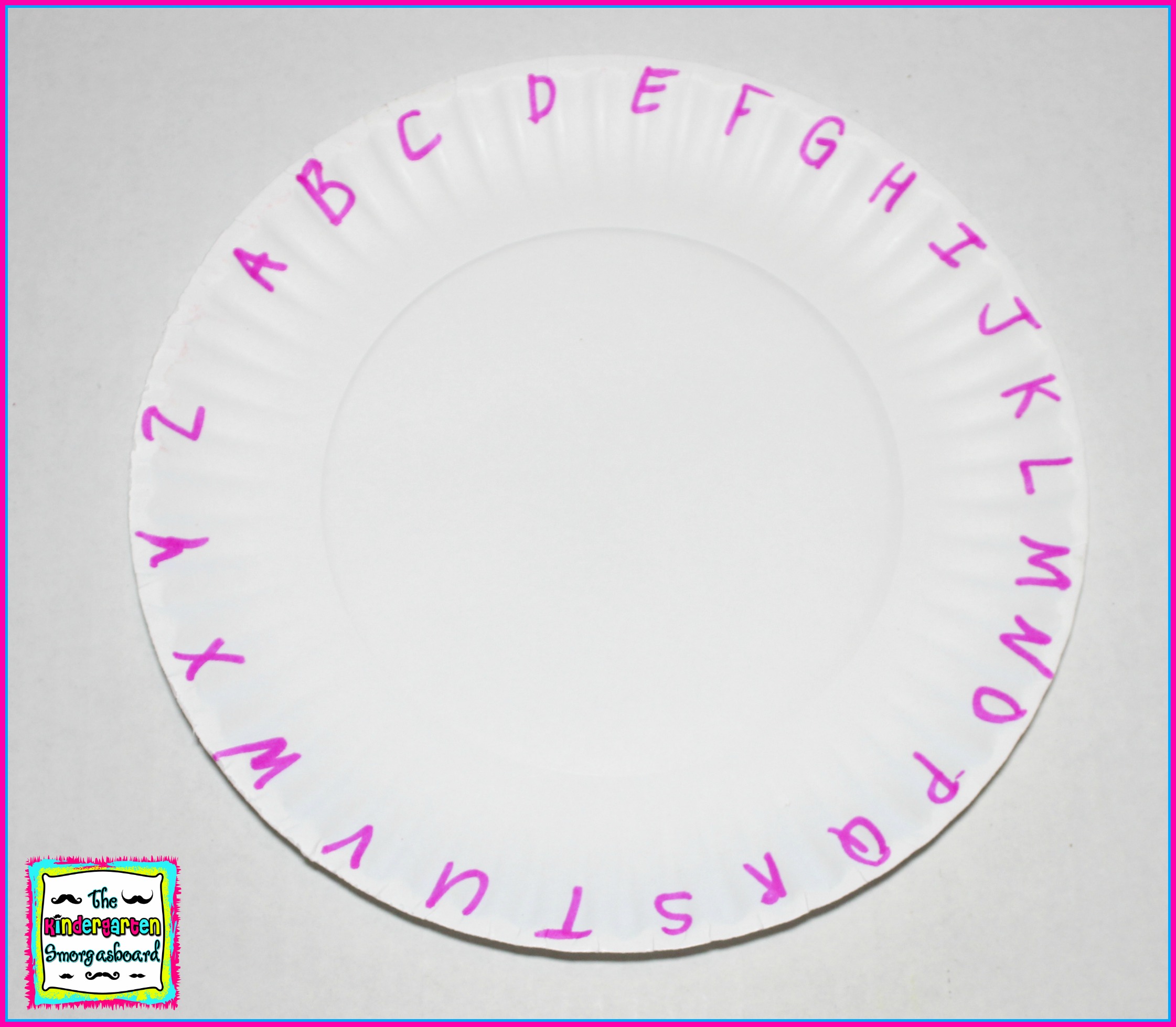paper plate letters – The Kindergarten Smorgasboard
