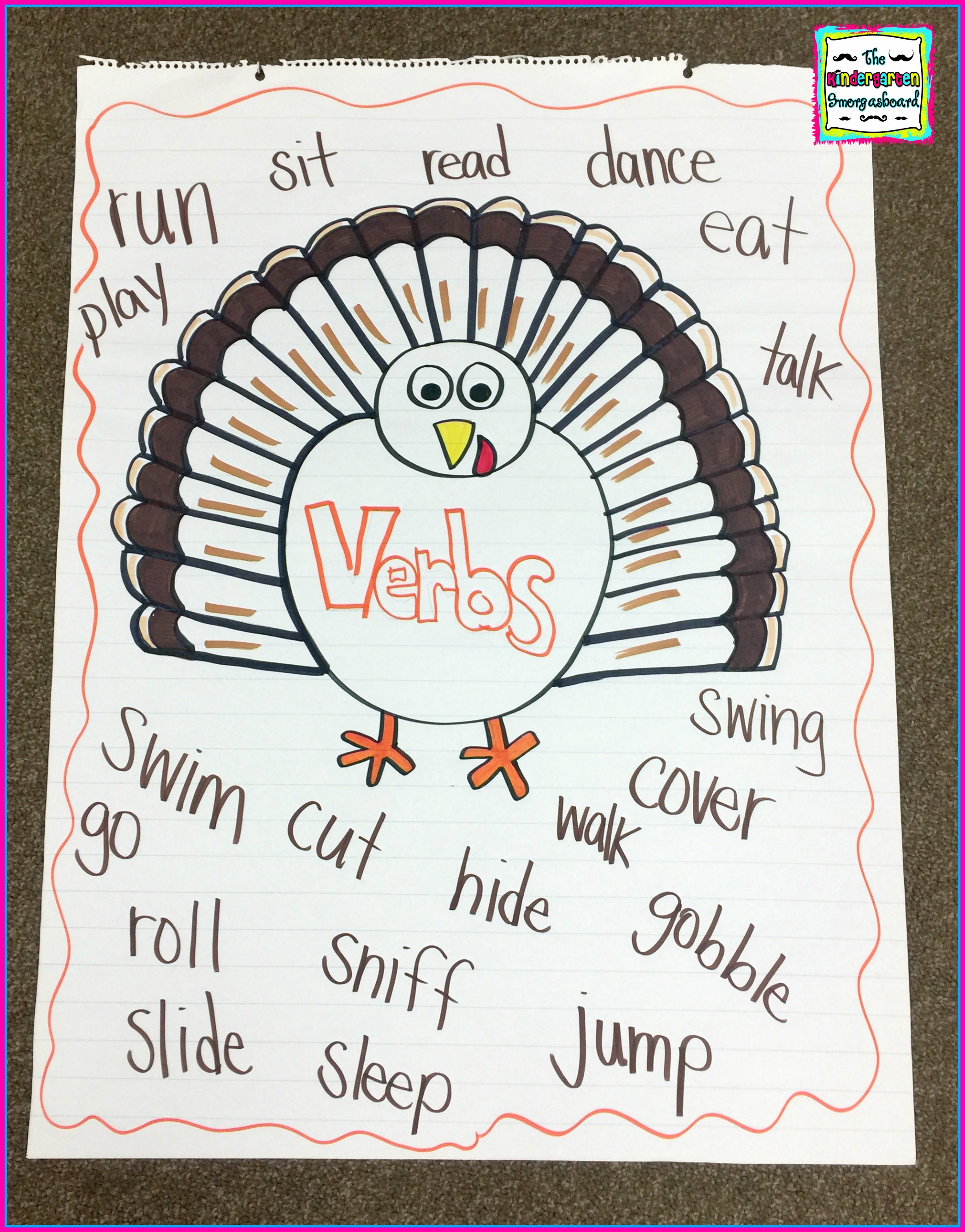 turkey verbs – The Kindergarten Smorgasboard