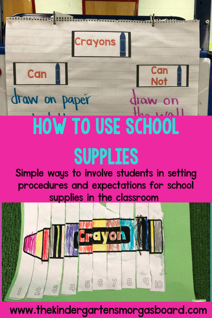using school supplies – The Kindergarten Smorgasboard