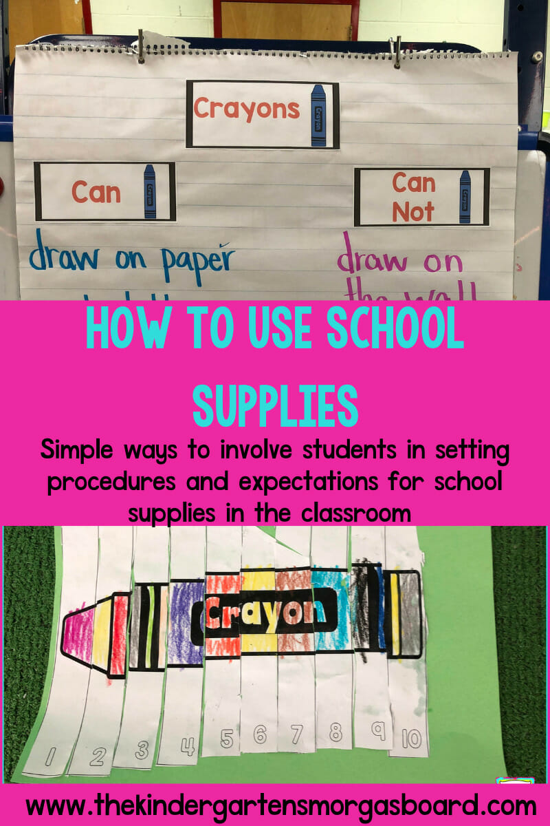 using school supplies – The Kindergarten Smorgasboard