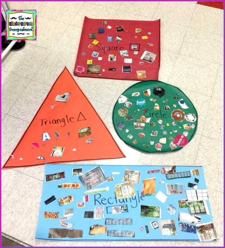 2D Shapes Sorts And Anchor Charts – The Kindergarten Smorgasboard