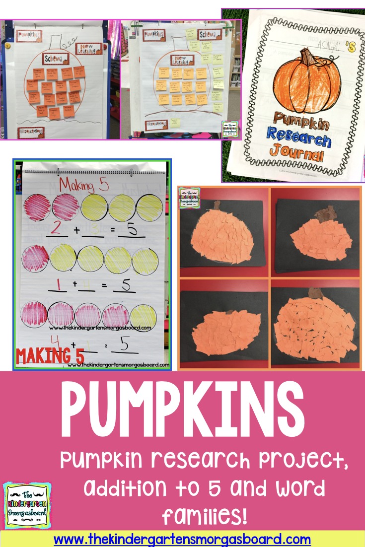 Pumpkin Research Project, Word Families, Addition: Schedulin’ Sunday ...