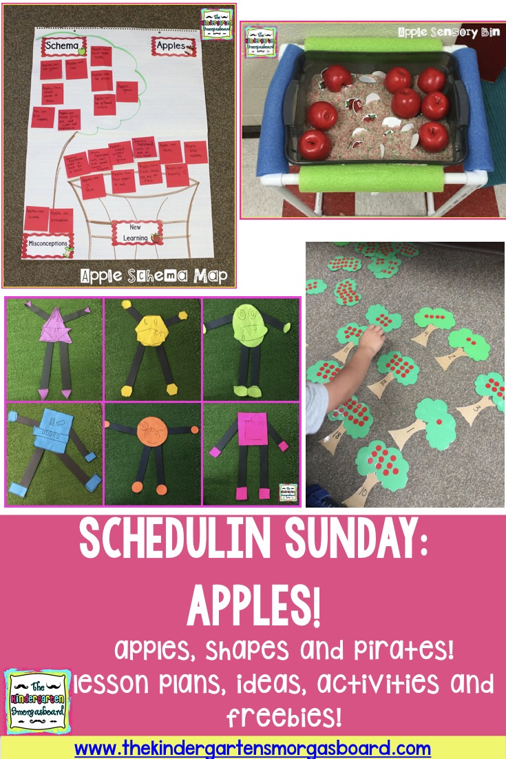 Apple Research Project And Shapes: Schedulin’ Sunday – The Kindergarten ...