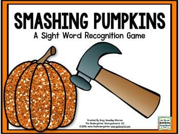 Fall Sight Words – The Kindergarten Smorgasboard