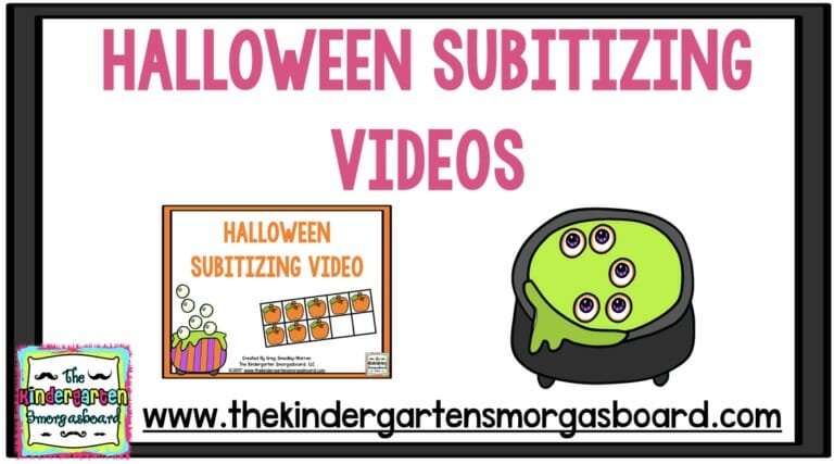 Halloween Counting And Subitizing FREEBIES! – The Kindergarten Smorgasboard