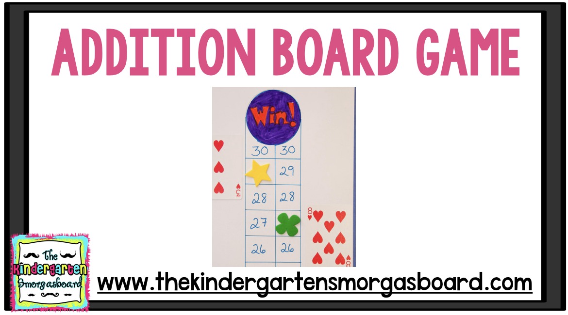 Addition Game Using Playing Cards – The Kindergarten Smorgasboard