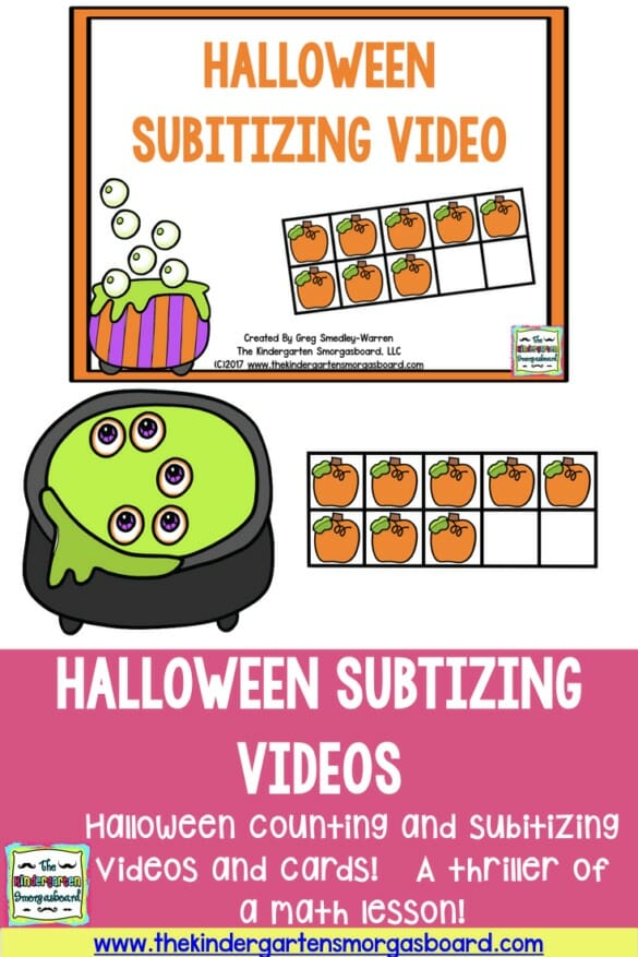 Halloween Counting And Subitizing FREEBIES! – The Kindergarten Smorgasboard