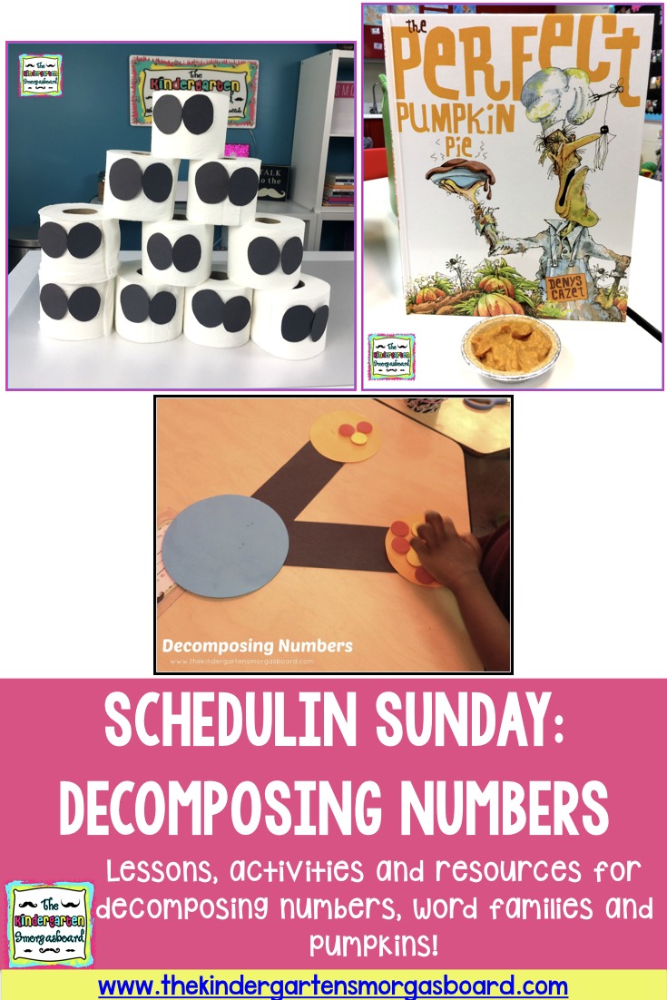 Decomposing Numbers and Pumpkins: Schedulin' Sunday | The Kindergarten ...