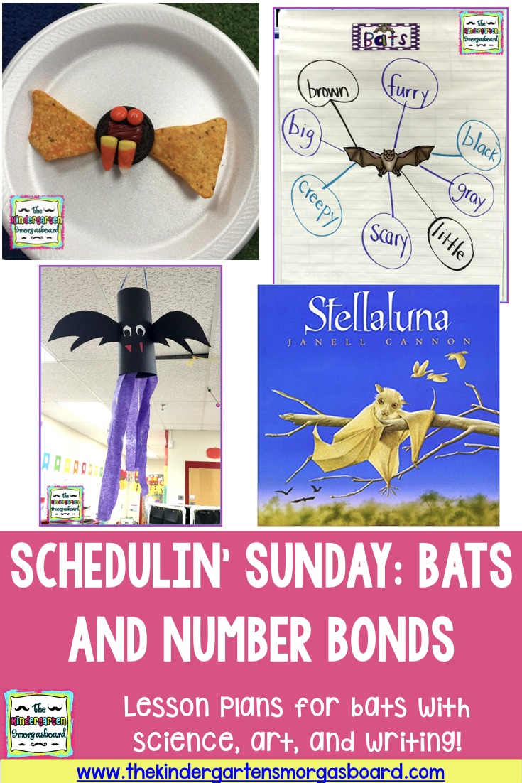 Bats and Number Bonds: Schedulin’ Sunday – The Kindergarten Smorgasboard