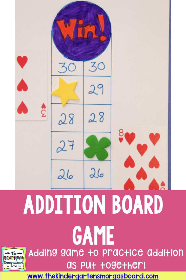 Addition Game Using Playing Cards – The Kindergarten Smorgasboard