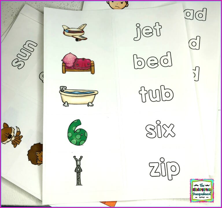 CVC Word Activities: Cup Stacking | The Kindergarten Smorgasboard